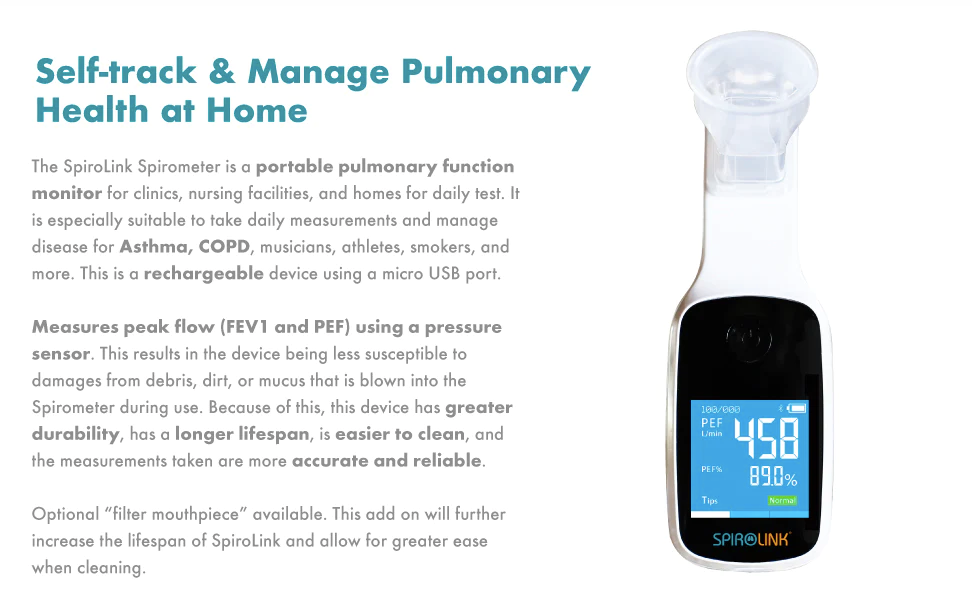 SpiroLink® | Digital Spirometer | Home Spirometer | CMI Health – CMI ...